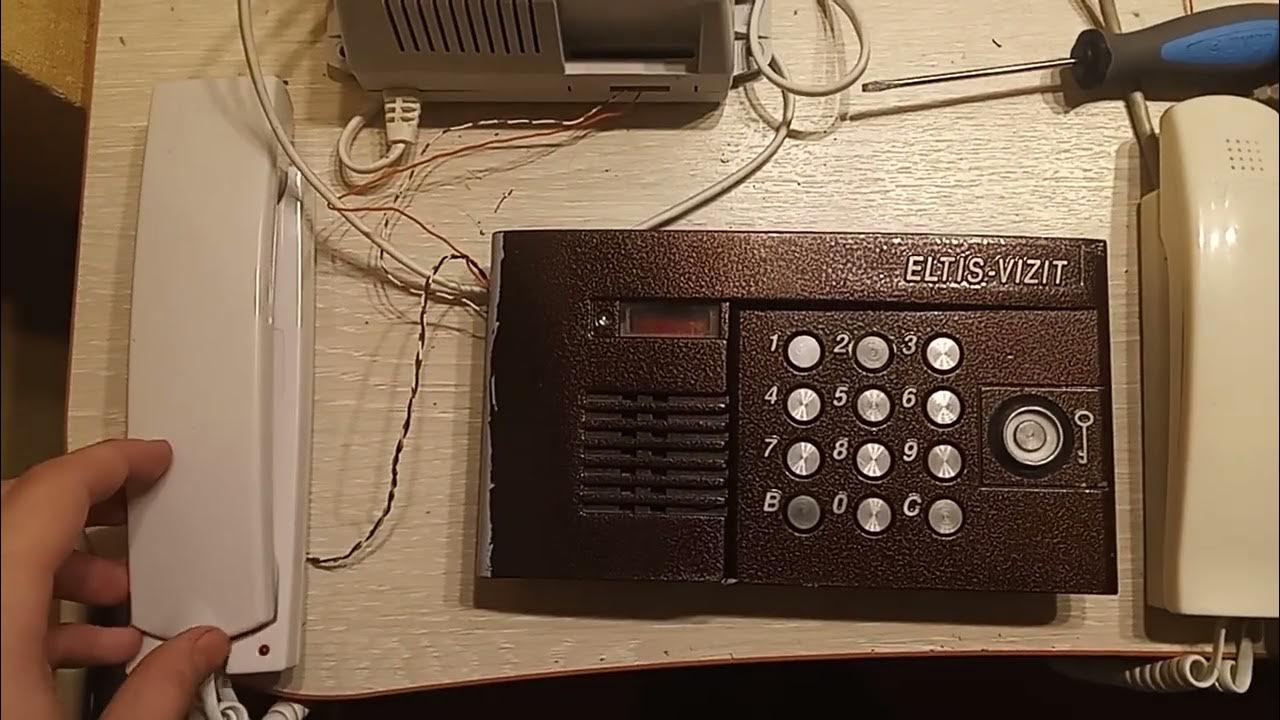 Домофон ELTIS-VIZIT и Трубка VIZIT УКП-12 - YouTube