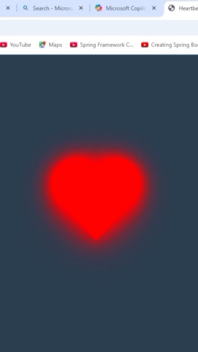 Heart beat by using html and css #coding #css #html #programming #youtubeshorts #shorts - YouTube