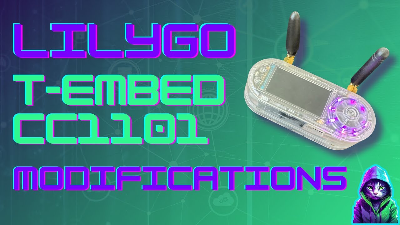 First Modifications for your LilyGo T-Embed CC1101 - YouTube