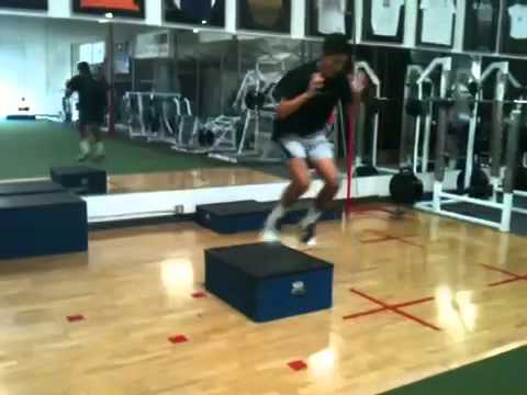Lateral box jumps to Vert Jumps - YouTube