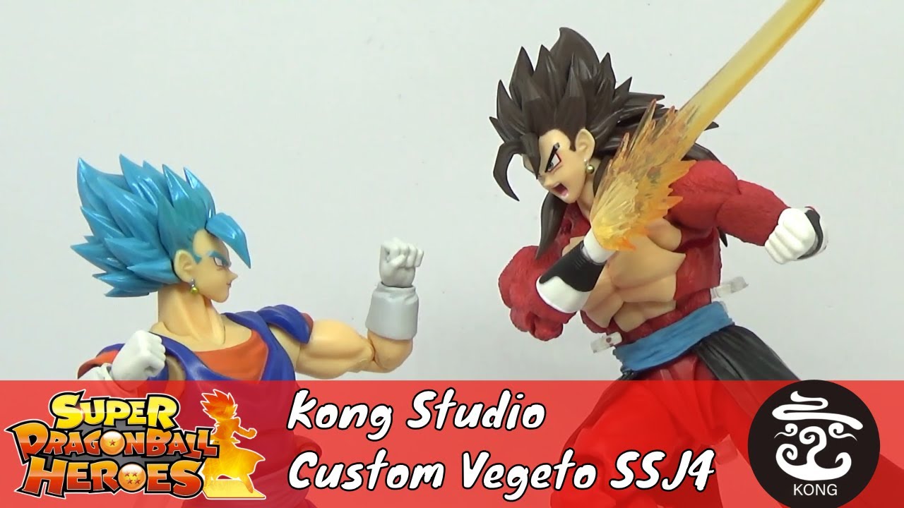 Kong Studio Custom Vegeto Super Saiyan 4 - YouTube