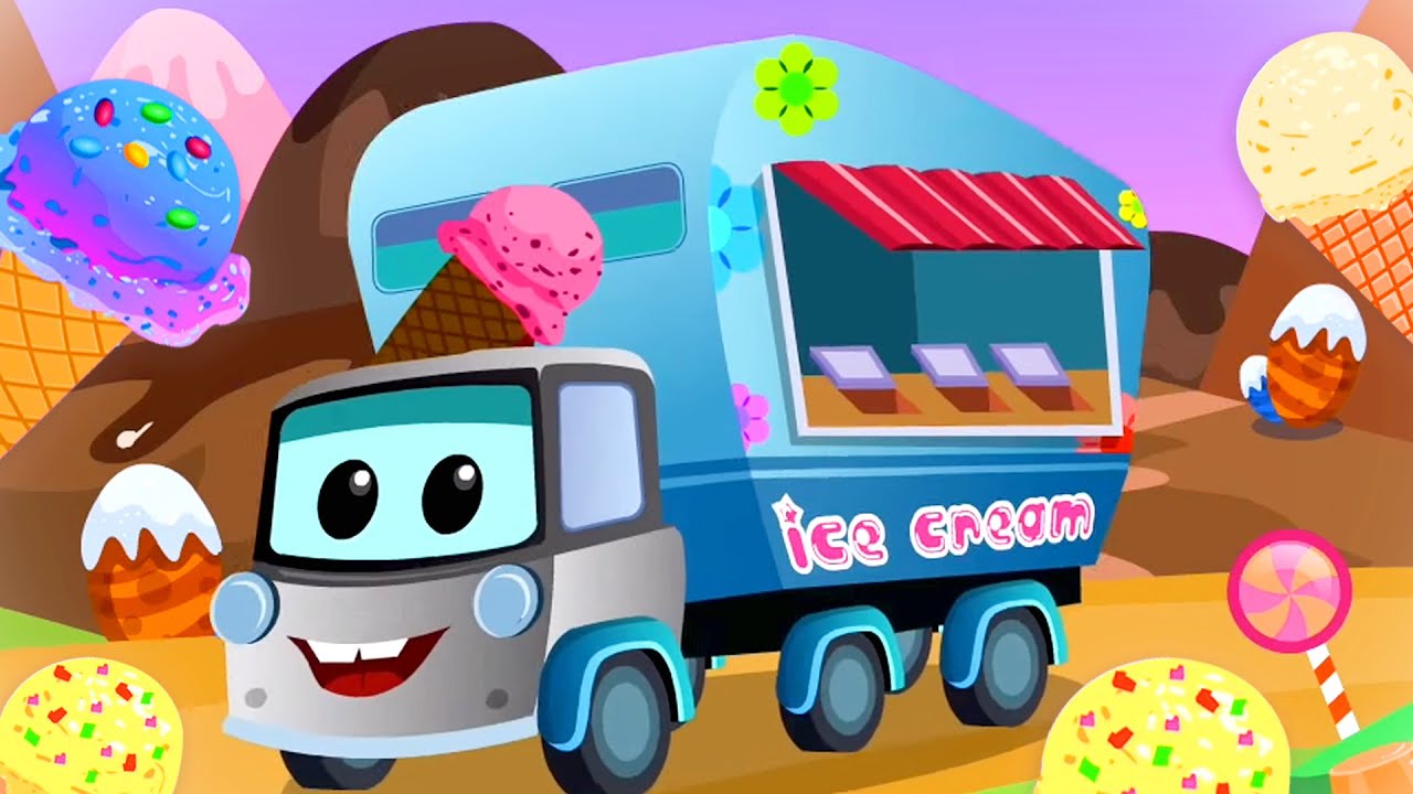 Ice Cream Truck Song | Zeek And Friends | Car Cartoon Videos for ...