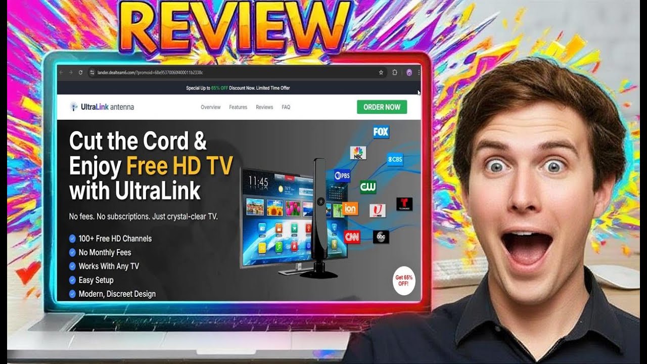 UltraLink 4K TV Antenna Review 2025 Best Indoor HDTV Antenna Signal ...