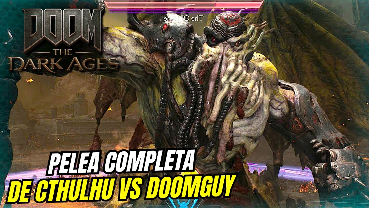 Escena y pelea Completa de Cthulhu Vs Doomguy - Doom The Dark Ages ...