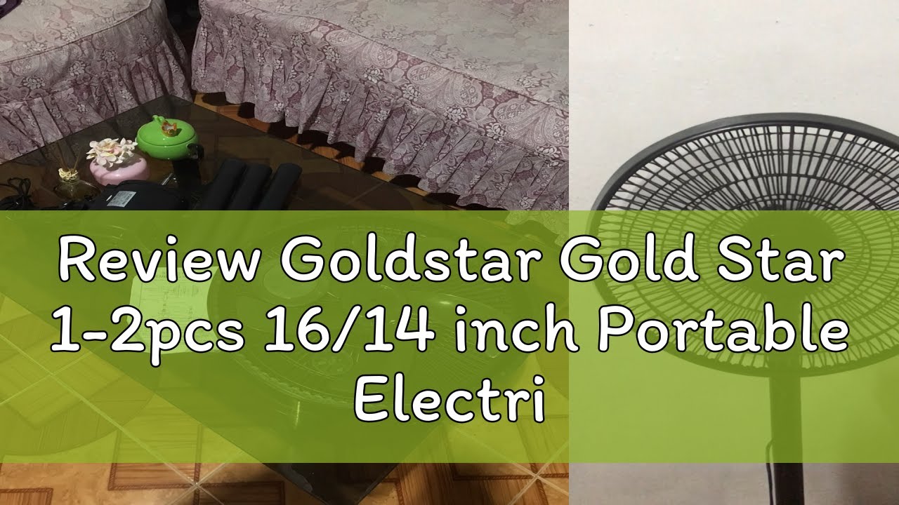 Review Goldstar Gold Star 1-2pcs 16/14 inch Portable Electric Fan ...