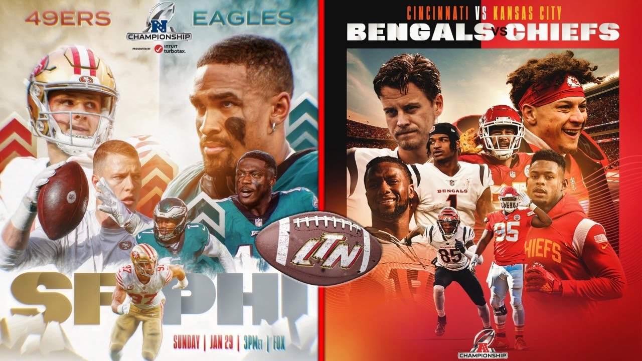 CHAMPIONSHIP Sunday Doubleheader OVERTIME | SF vs. PHI | CIN vs. KC ...