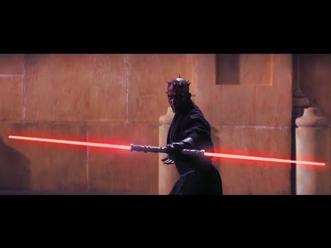 DARTH MAUL - Star Wars _ The Phantom Menace - Lightsaber Fight - RE-CUT ...