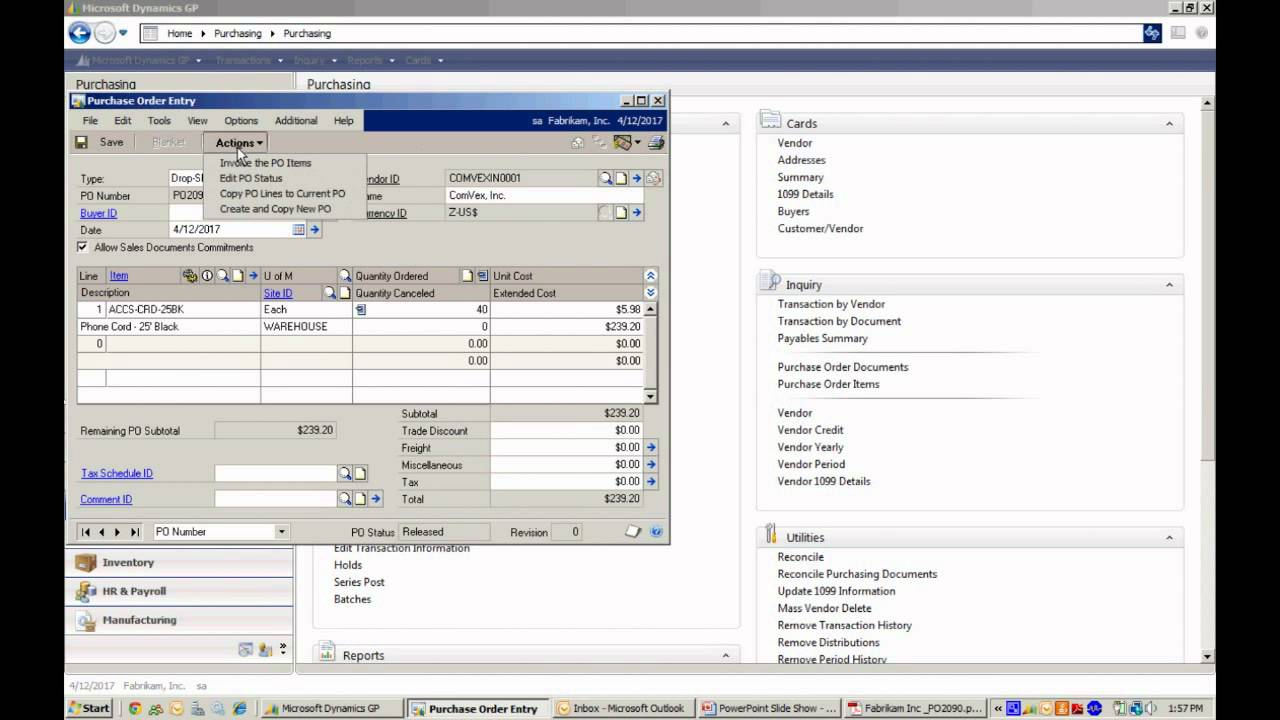 High Volume Drop Ship Processing in Dynamics GP - YouTube