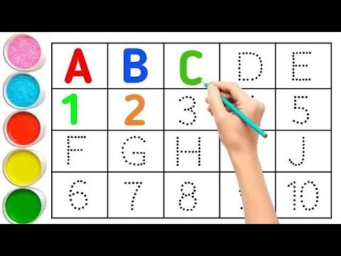 ABCD Learning to count and trace Alphabets and numbers with Bright ...