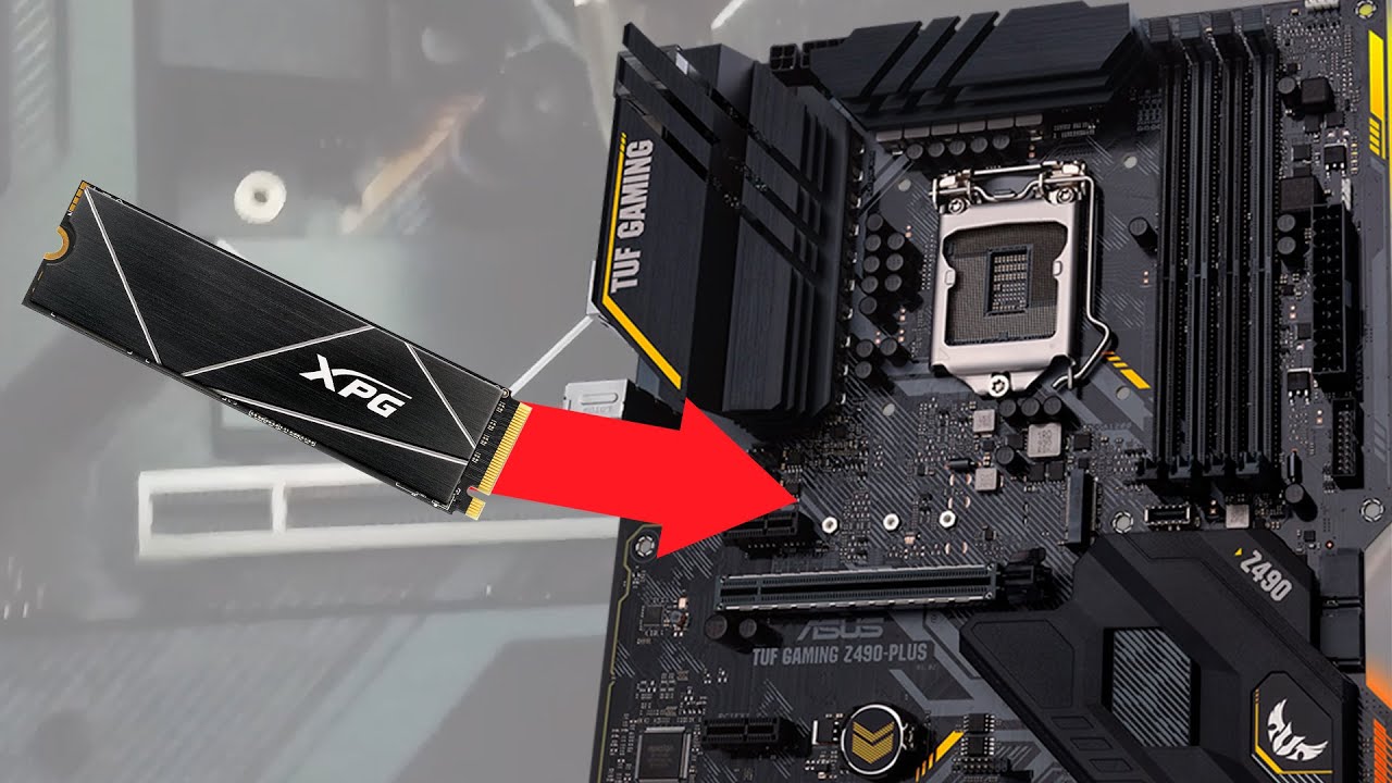 Como instalar e configurar SSD M.2 NVME na placa mãe Asus b460m - YouTube