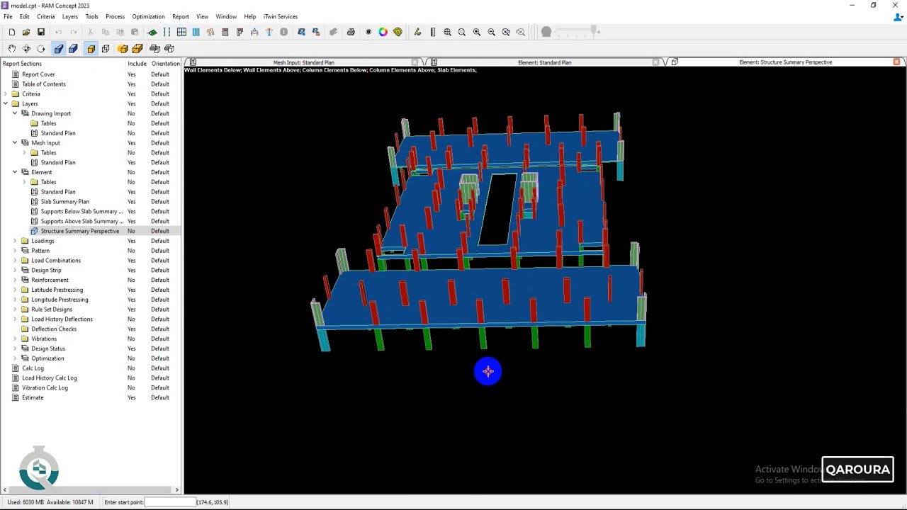 02- Importing AutoCAD dwg file into RAM - استيراد ملف الكاد ل سقف ...