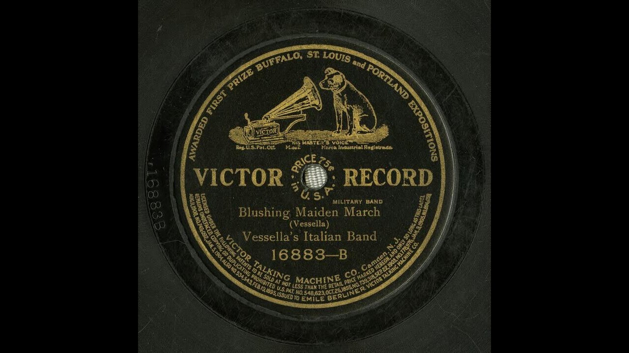 Blushing maiden march #1911 #vinyl shellac records - YouTube