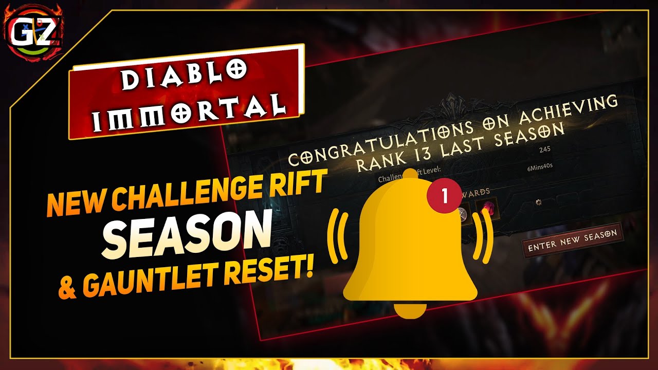 Gauntlet Reset & New Challenge Rift Season | Diablo Immortal - YouTube