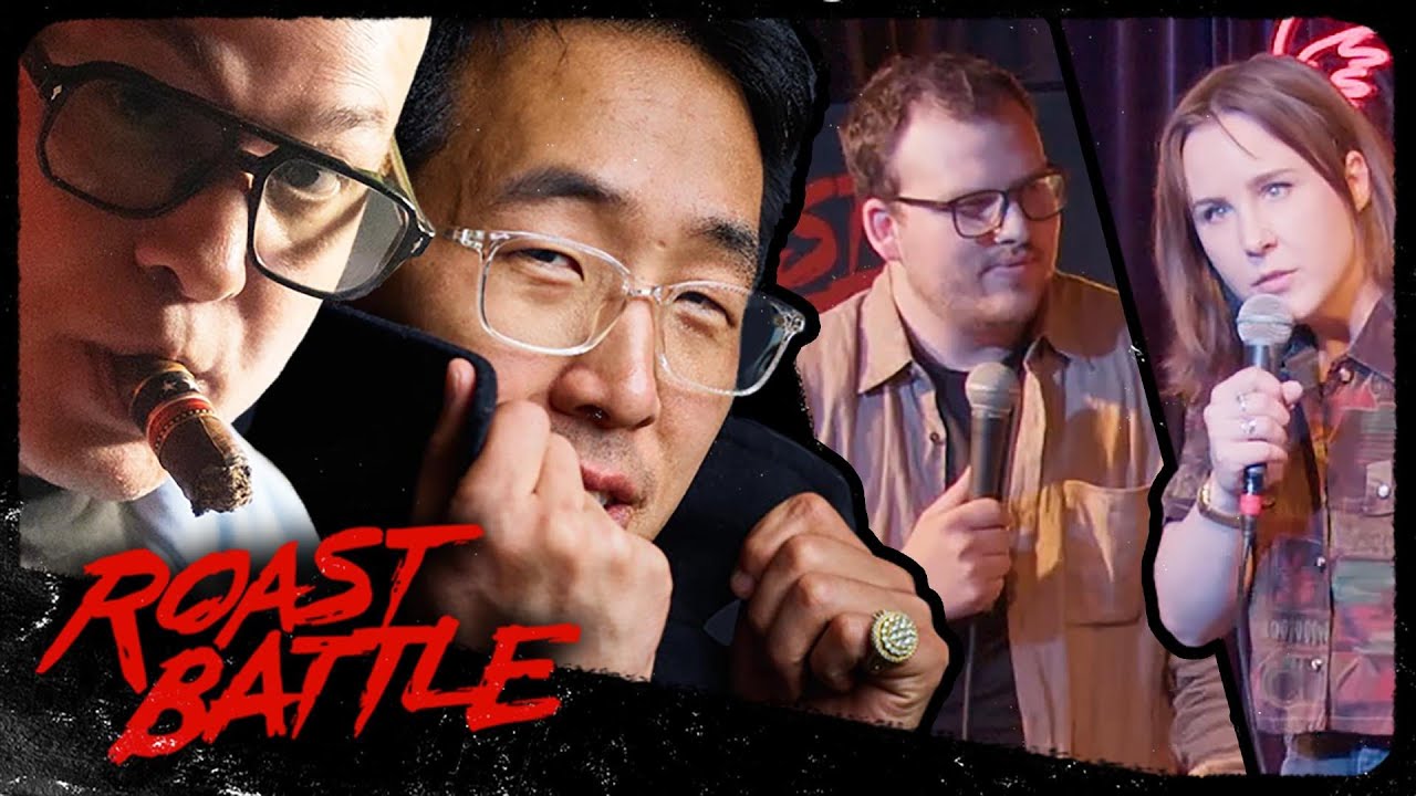 Hans Kim & Robert Kelly Judge Roast Battle!┃ Mathew Mitchell Vs Katie ...