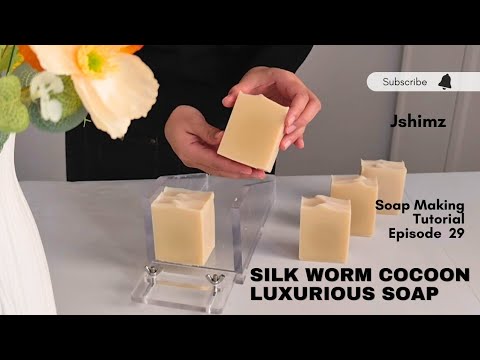 Silk Worm Cocoon Luxurious Soap (Cold Process Soap) || Soap Making ...