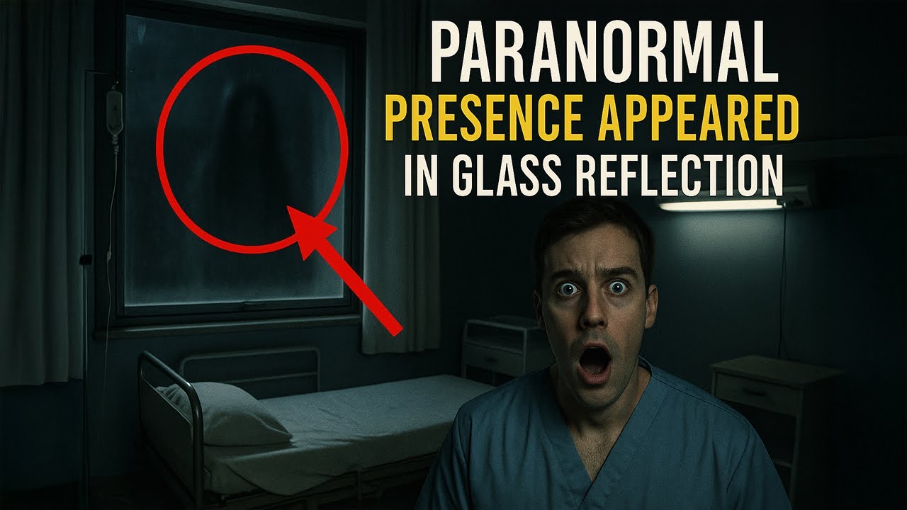 A paranormal figure appeared in the reflection but she was alone - YouTube