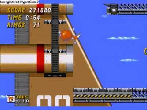 Sonic The Hedgehog 2 Long Version (Sega Genesis) Gameplay Part 15 (Sky Chase Zone/Wing Fortress Zone)