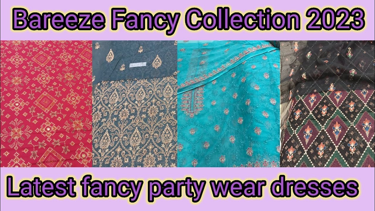 Bareeze fancy collection|| Latest fancy collection|| party wear dresses ...