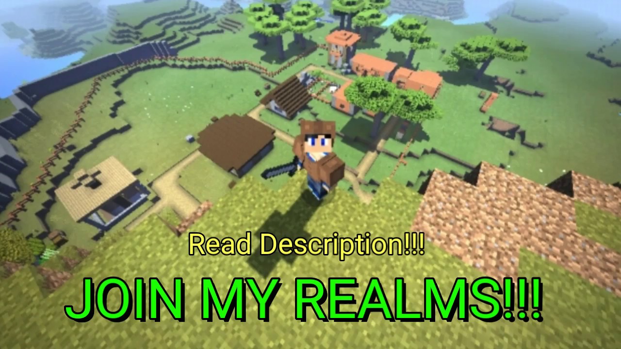 JOIN MY MINECRAFT POCKET EDITION REALM!!! AdventureSMP INVITE VIDEO ...