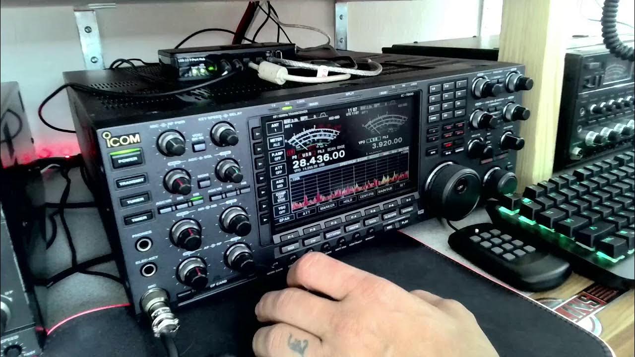 Ham Radio Icom IC 7851 Live from Miami, 10 meters open!!! - YouTube