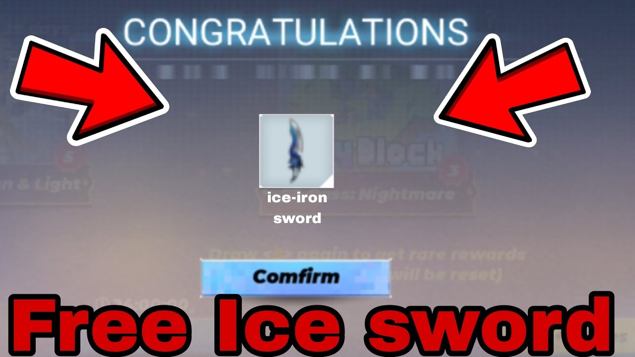 How to get *FREE ICE-IRON SWORD* in sky block blockman go??🤯🤯 - YouTube