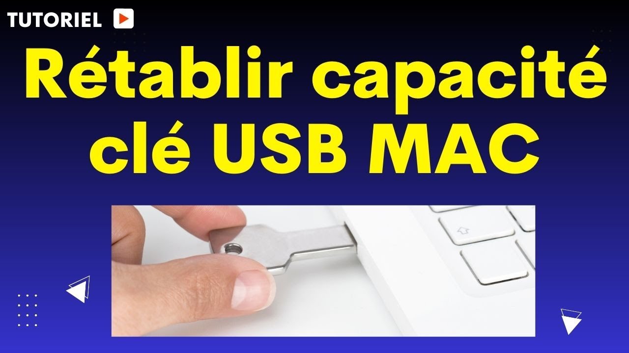 Comment rétablir la capacité d'une clé USB MAC - YouTube