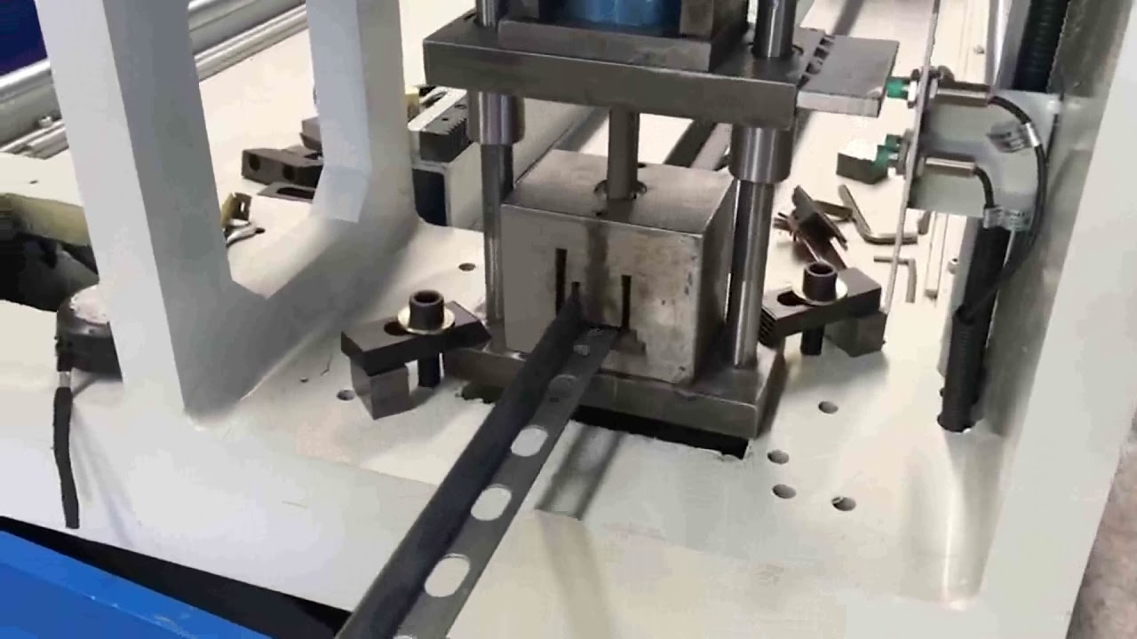 Angle Bar CNC Fully Automatic Hydraulic Punching Machine - YouTube