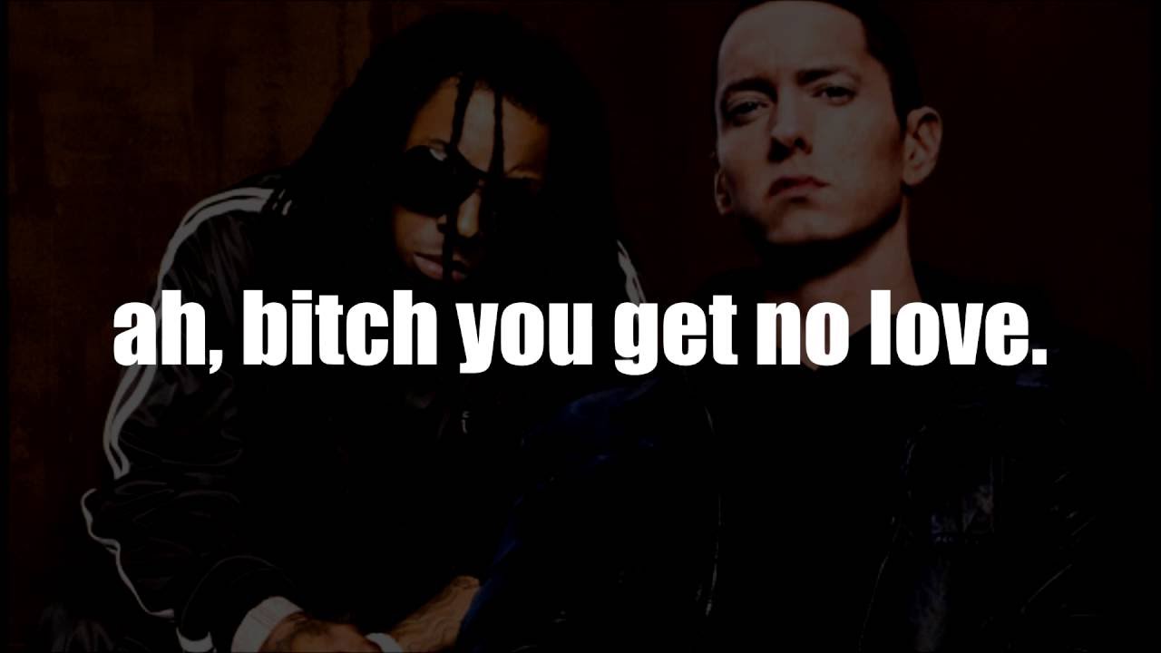 Eminem ft. Lil Wayne-No love-(lyric video) - YouTube