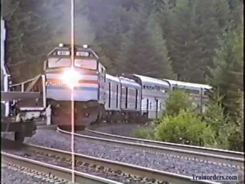 Classic Railroad Series 353 - Amtrak and SP at Heather, OR July 24, 1993 - YouTube