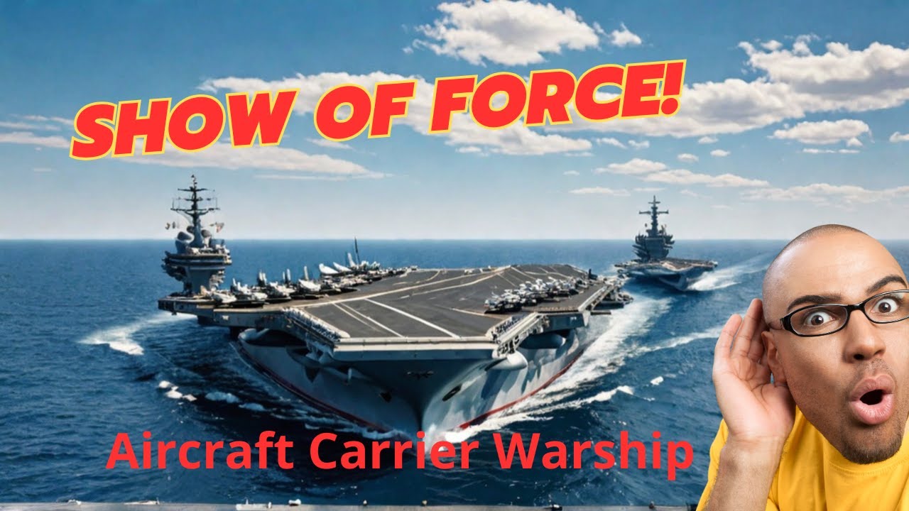 Show of Force: Twin Aircraft Carriers Make Waves at Sea! - YouTube