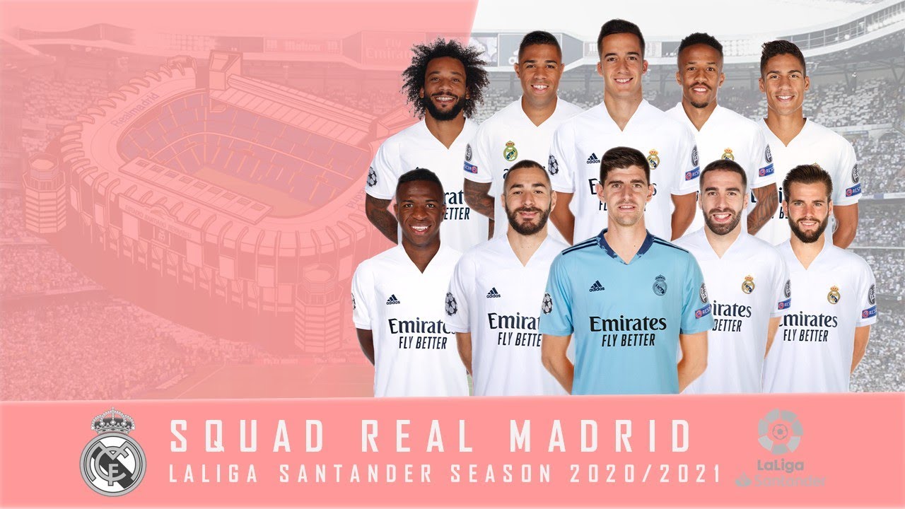 Squad Real Madrid 2021 : 25 Player Names - YouTube