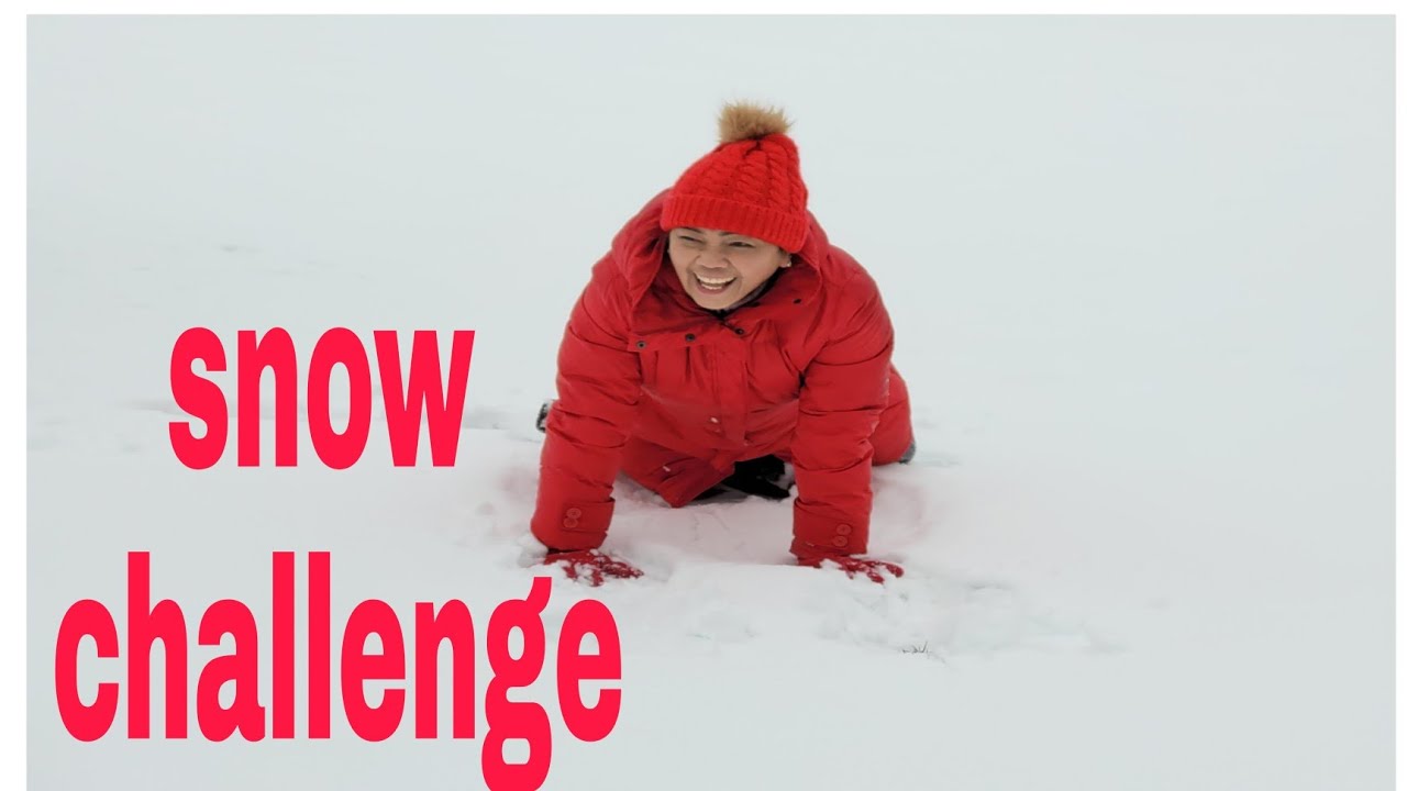 ROLLING IN THE SNOW CHALLENGE - YouTube
