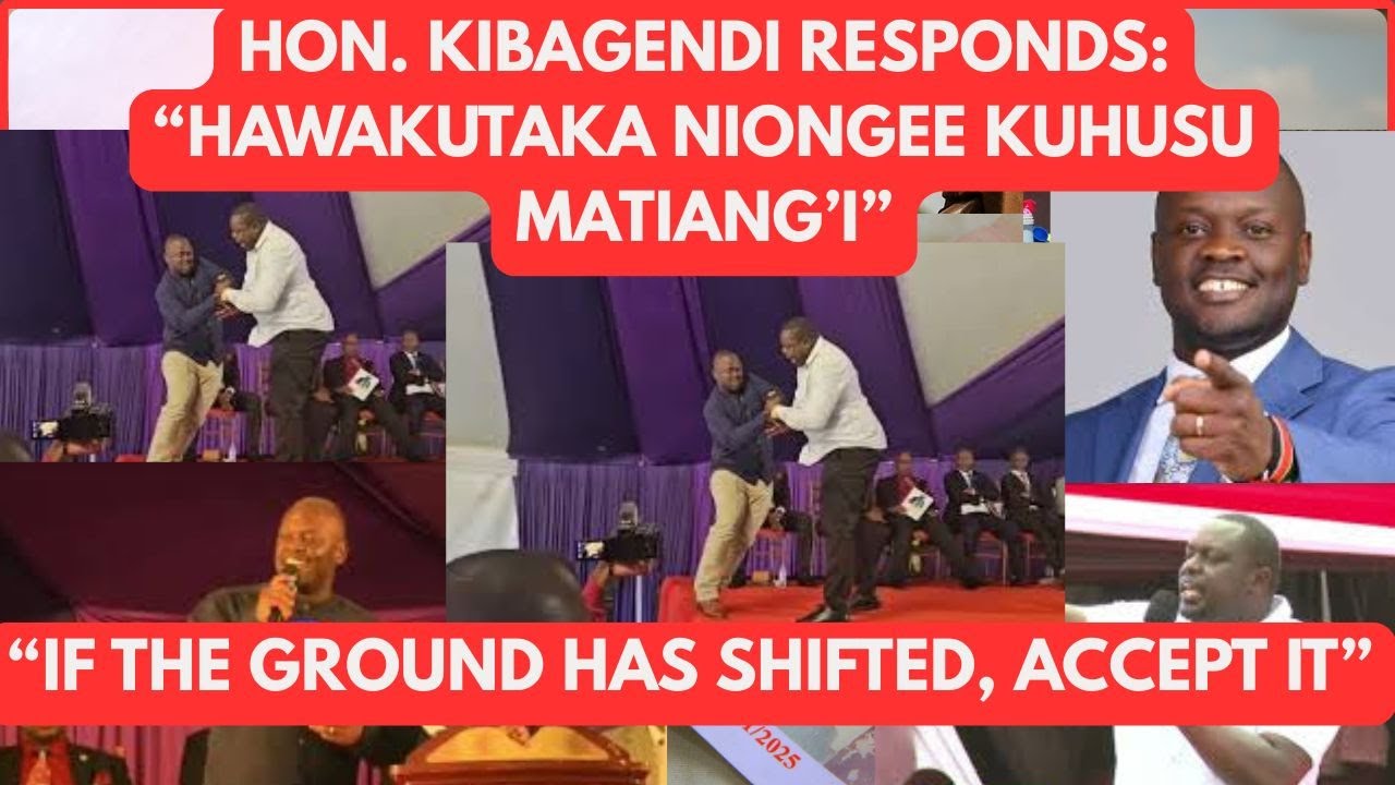Hon. Kibagendi speaks after his 'fight' with Hon. Japhet | "The ground ...