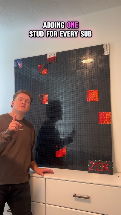 Day 9 of adding one stud for every sub! Lego art build!! #lego - YouTube