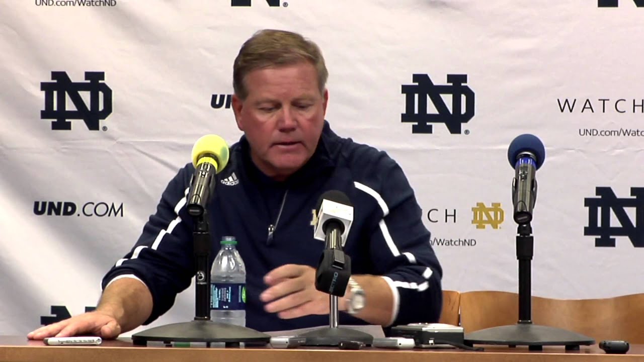 Coach Kelly Michigan Post Game Press Confernece - YouTube