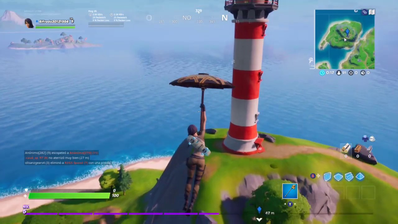 Desafio Fortnite | Aterriza en el Faro de Locki, Apres Sky y Monte Kay ...