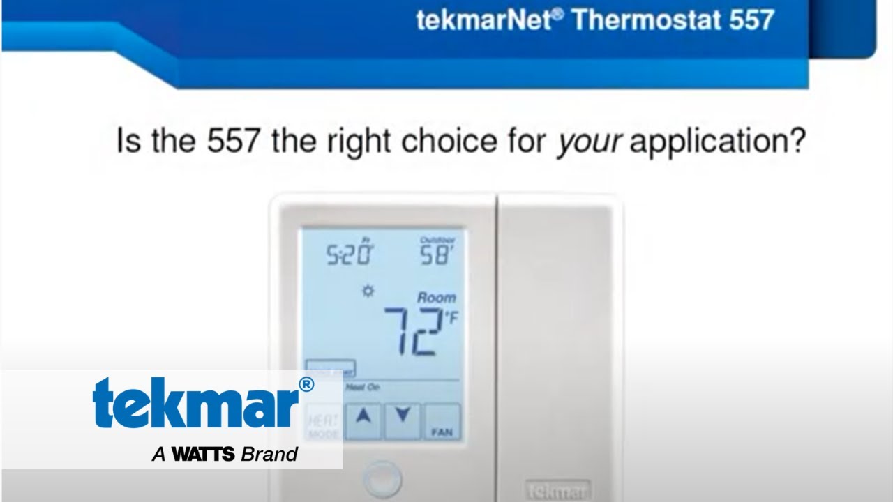 Is the tekmarNet Thermostat 557 Right For Your Application - YouTube