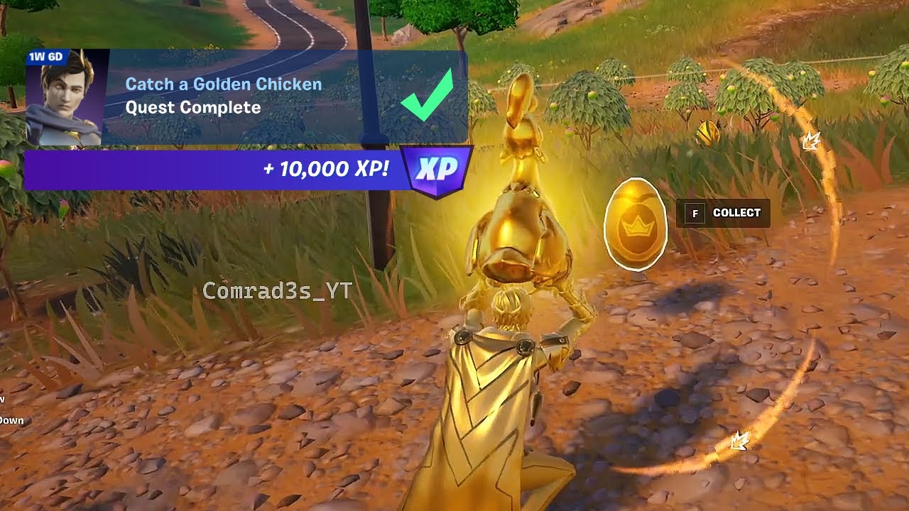 How to EASILY Catch a Golden Chicken Fortnite - YouTube