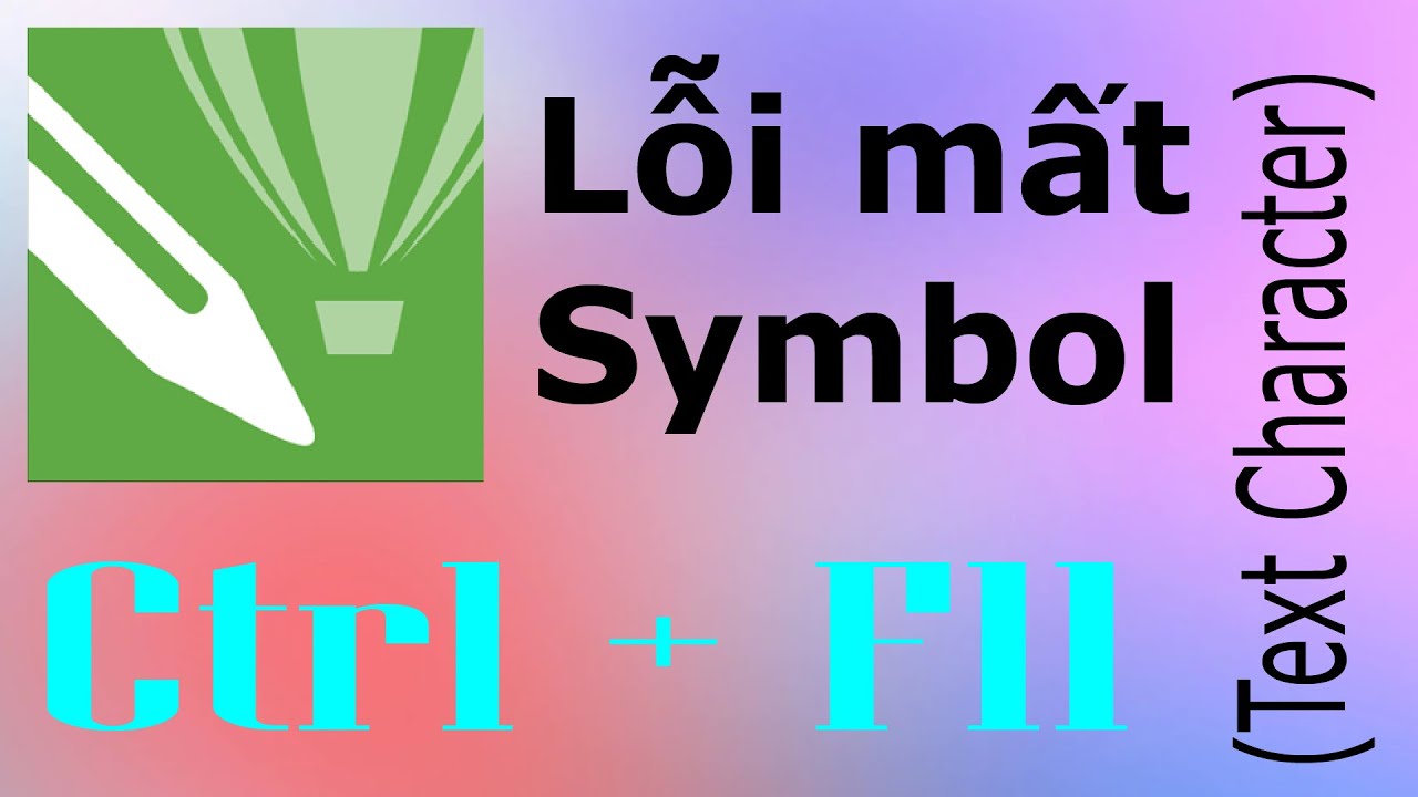 Sửa lỗi MẤT Symbol trong Corel - YouTube