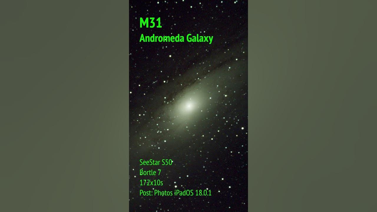 M31 Andromeda Galaxy #seestar #astrophotography #astrophotos #astro #telescope #galaxy - YouTube
