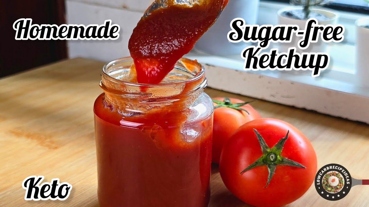 Homemade Sugar-free Ketchup | Easy & Quick | Tastes as good as regular ...