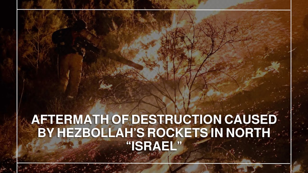 Aftermath of destruction caused by Hezbollah’s rockets in north “Israel ...