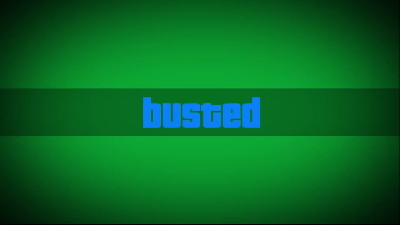GTA Grand theft Auto Busted Green Screen Effect Motion Graphics 4k ...