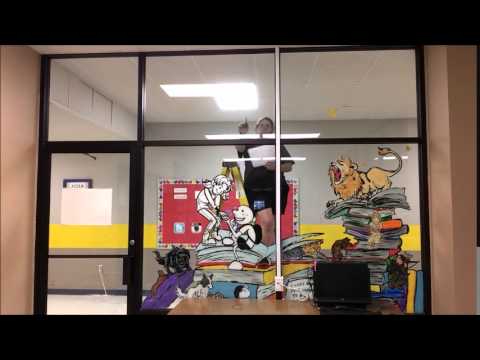 Library Window Painting - YouTube