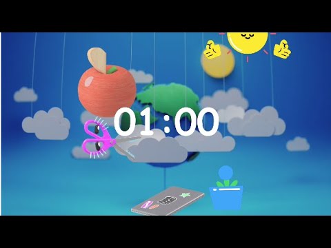 1 Minute Timer for Kids/ Classroom Countdown with Playful Music - YouTube