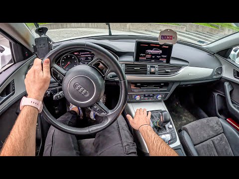 2018 Audi A6 C7 Quattro [2.0 TFSI 252HP] |0-100| POV Test Drive #1700 Joe Black