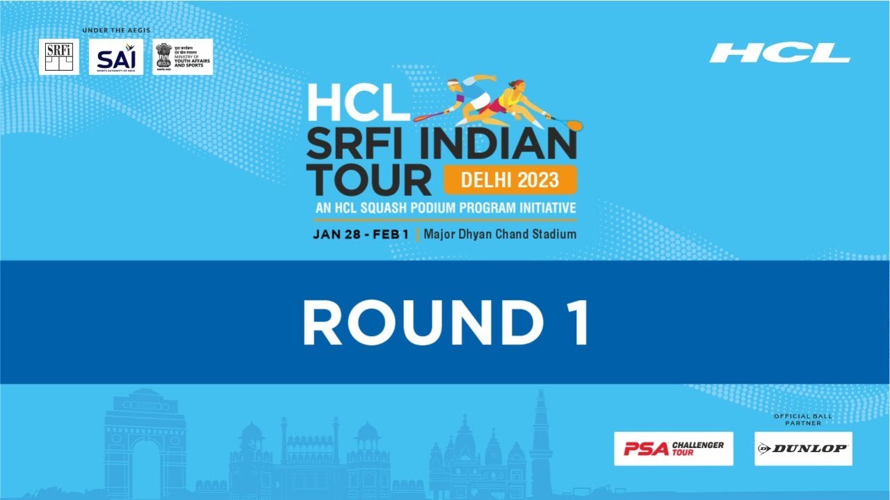 Court 4 - Round 1 - HCL SRFI INDIAN TOUR DELHI LEG 2023 - YouTube