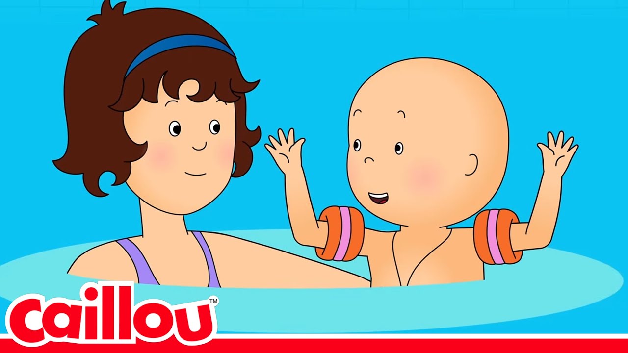 Caillou's New Adventures: Caillou's first swimming lesson - YouTube