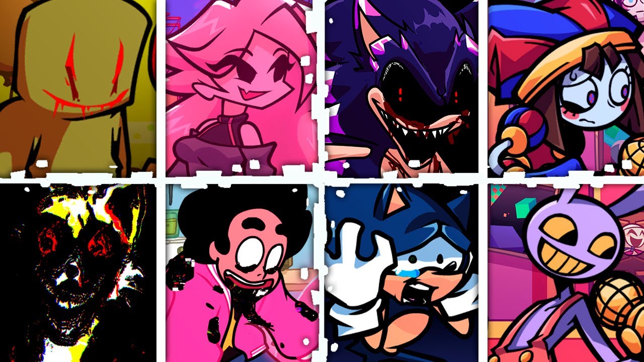 CELEBRATION but Every Turn a Different Character Sings 🎶⚡ (FNF Analog ...