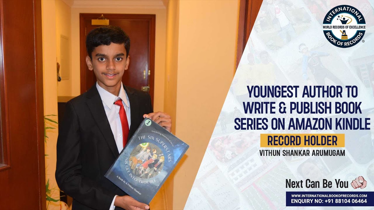 YOUNGEST AUTHOR TO WRITE PUBLISH BOOK SERIES ON AMAZON KINDLE YouTube youngest-author-to-write-publish-book-series-on-amazon-kindle-youtube